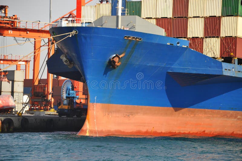 Cargo Ship Engaged in International Logistics Transportation and ...