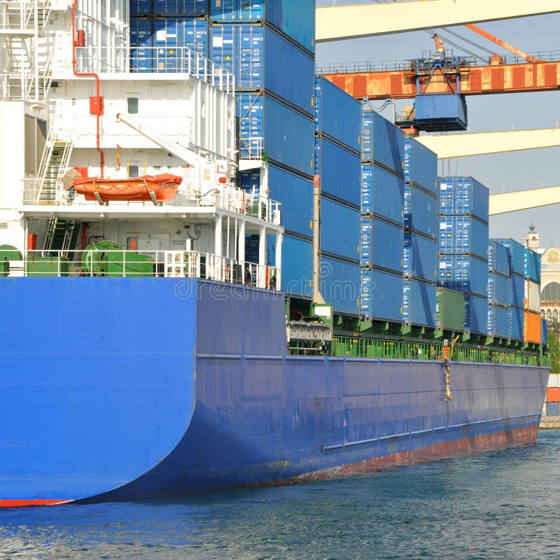 Cargo Ship Engaged in International Logistics Transportation and ...