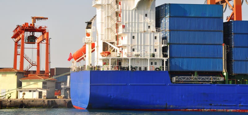 Cargo Ship Engaged in International Logistics Transportation and ...