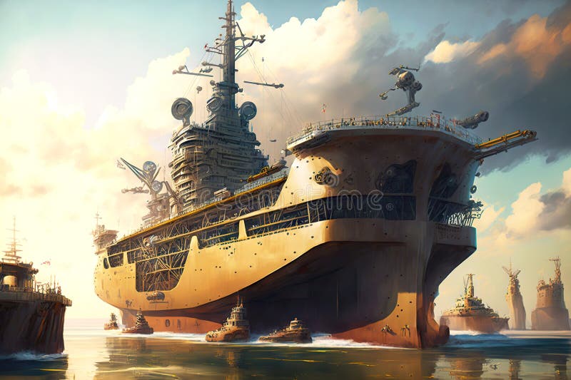 Cargo Ship Engineering Design Repair and Shipbuilding Stock ...