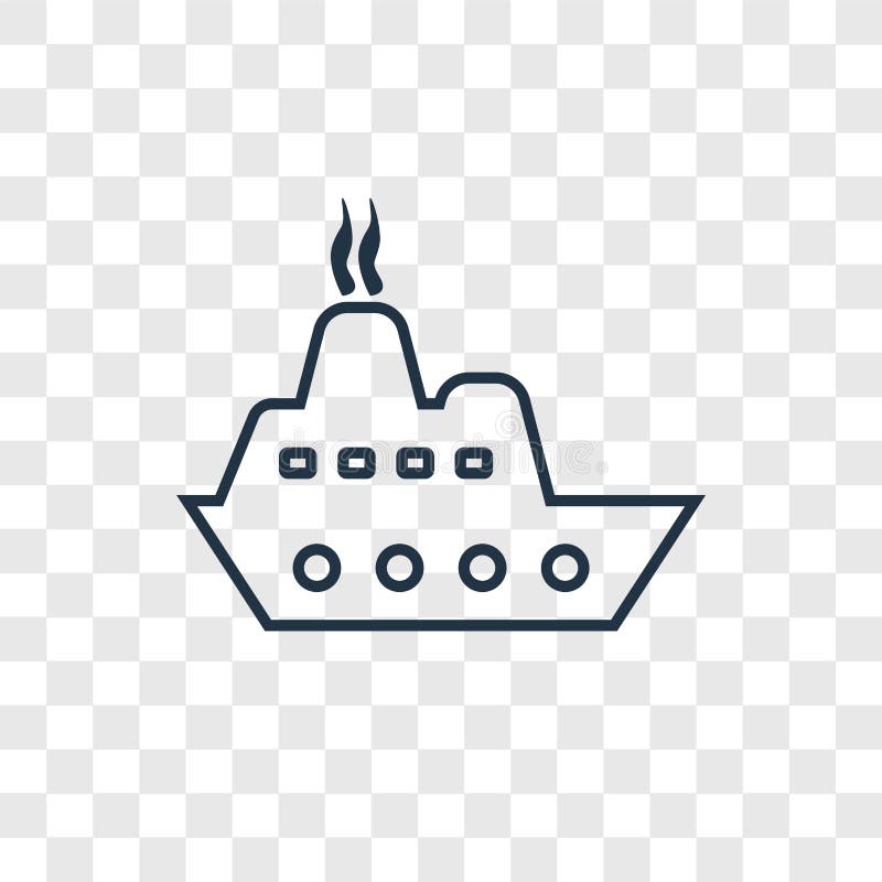 Cargo Ship Front View Icon Vector Isolated on White Background, Stock ...
