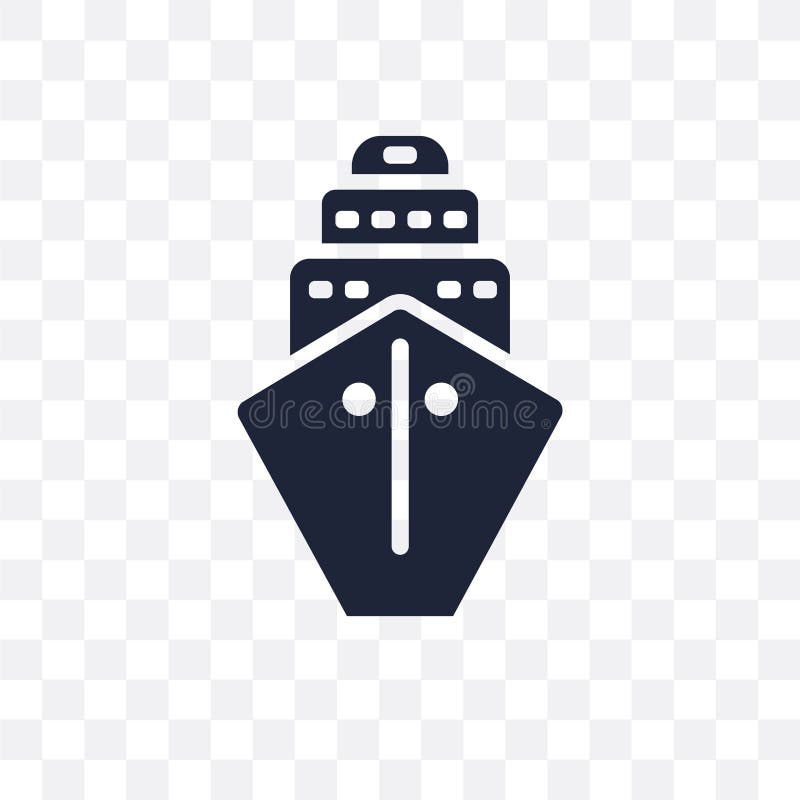 Cargo Ship Front View Transparent Icon. Cargo Ship Front View Symbol ...