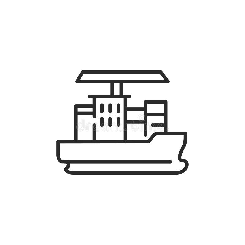 Cargo Ship Icon stock vector. Illustration of sailing - 391923909