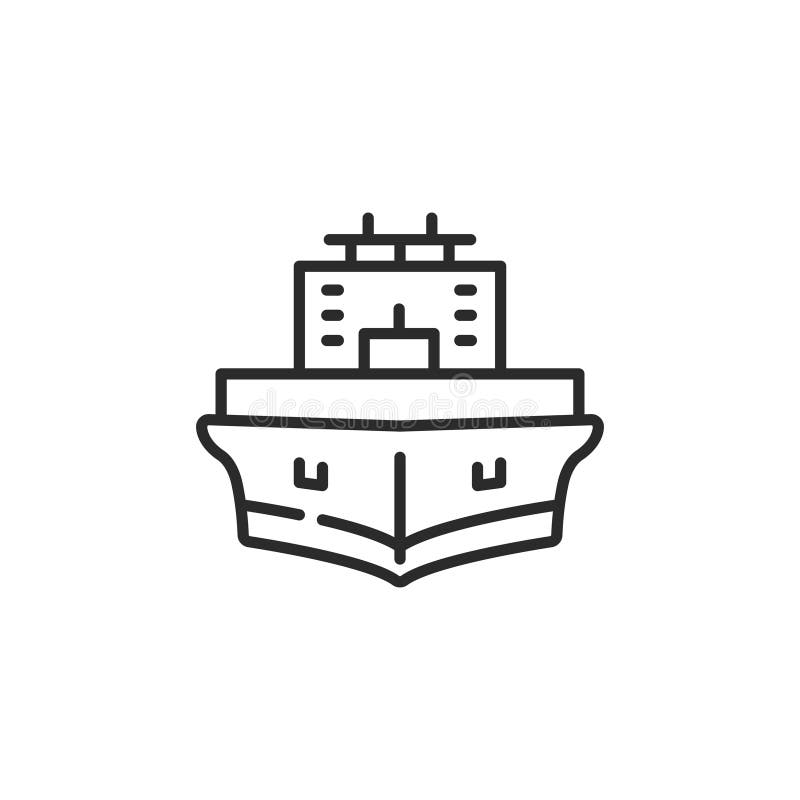 Cargo Ship Icon stock illustration. Illustration of tanker - 391925298