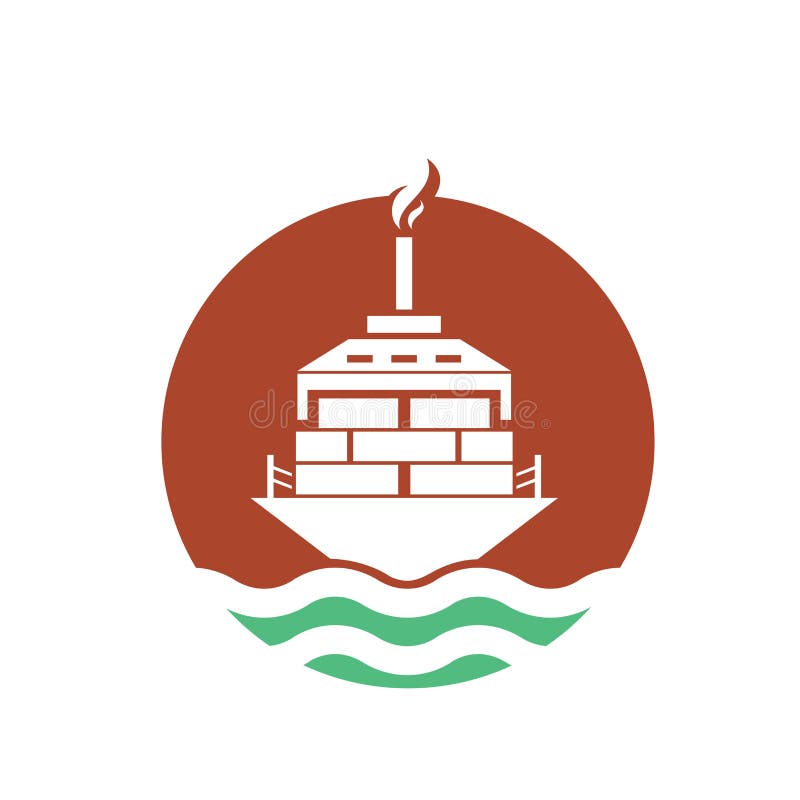 Cargo Ship Icon Vector Design Template Stock Vector - Illustration of ...
