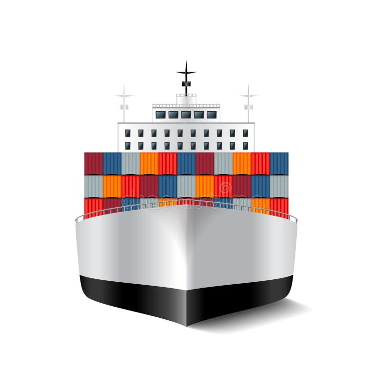 Cargo Ship Vector