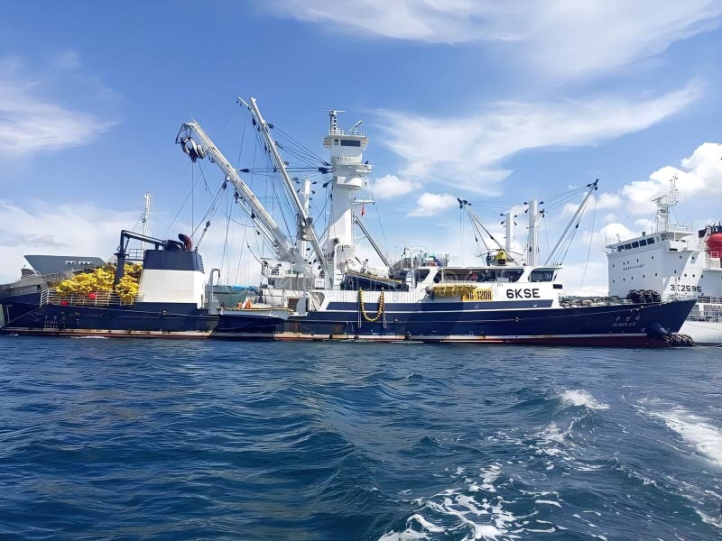 Cargo Ship 6KSE at Pasific Ocean 11.05 am Editorial Stock Photo - Image ...