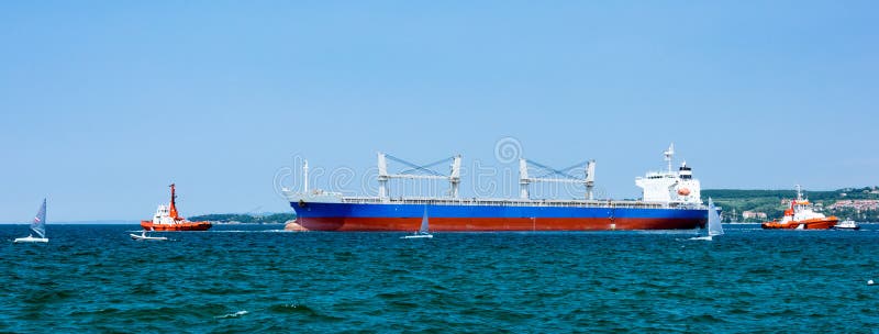 Ship Towage stock image. Image of boat, shipping, ship - 1077525