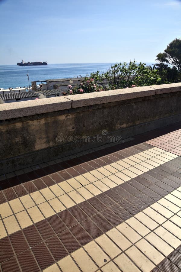 Cargo Ship Passing Next To a Beach on a Clear Day Editorial Image ...