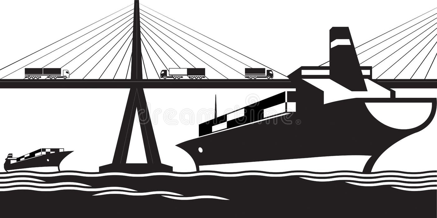 Ship Under Bridge Stock Illustrations – 338 Ship Under Bridge Stock ...