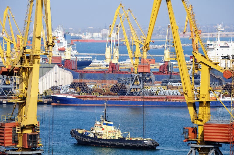 The cargo ship stock photo. Image of export, portal, port - 5328104