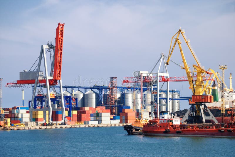 The cargo ship stock photo. Image of export, portal, port - 5328104