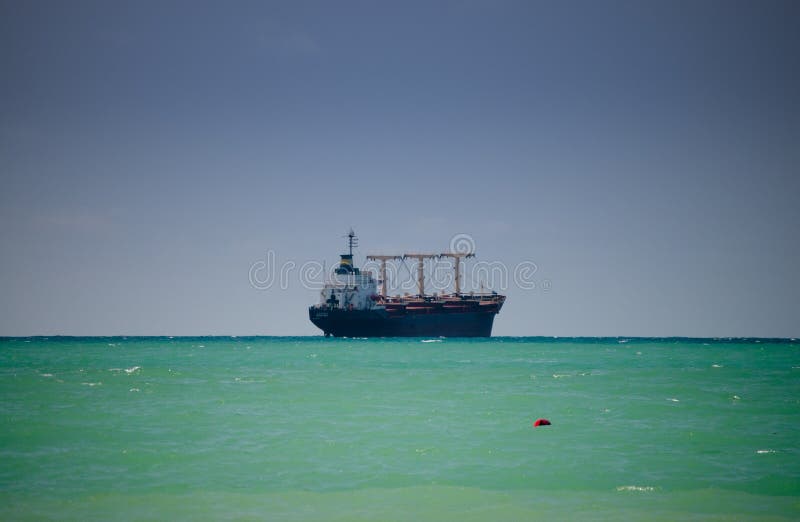 Cargo ship raid stock image. Image of raid, seascape - 71655983