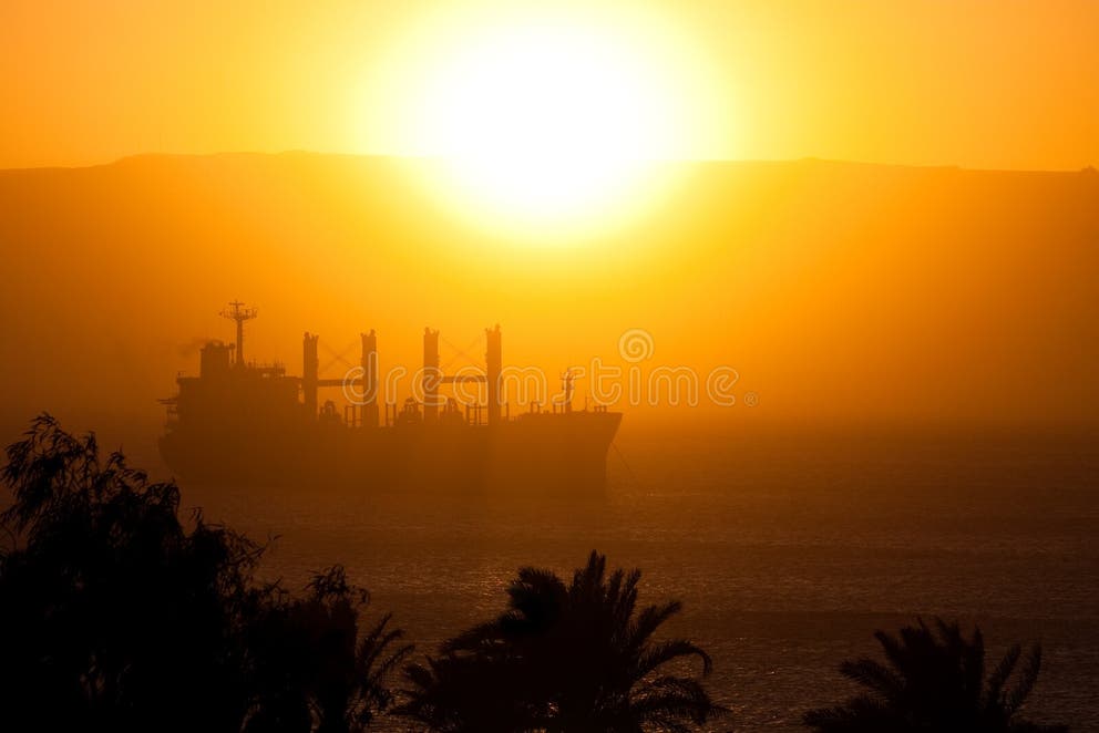 Cargo Ship in the Red Sea 1 Stock Photo - Image of ocean, tropical: 8224830