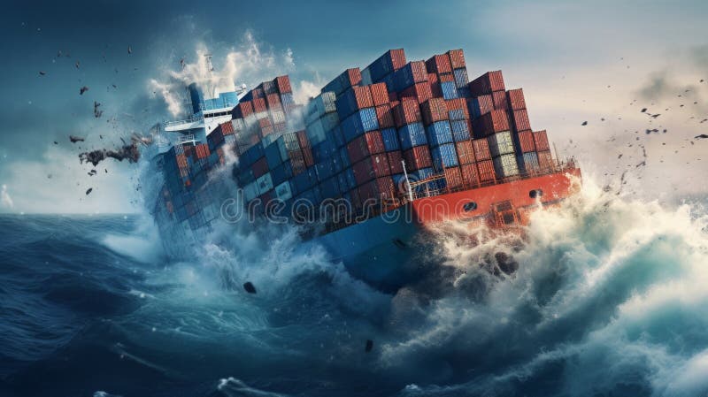 The Cargo Ship Suffered an Accident Sinking into the Sea. Neural ...