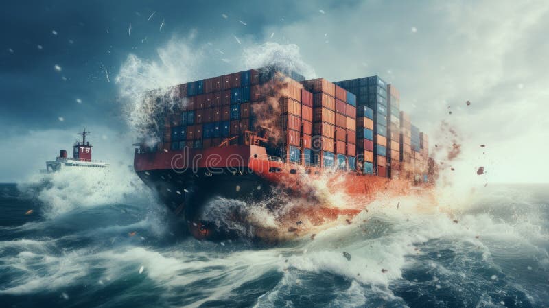 The Cargo Ship Suffered an Accident Sinking into the Sea. Neural ...