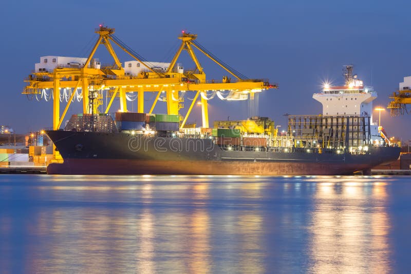 Cargo ship stock photo. Image of container, commercial - 34189928