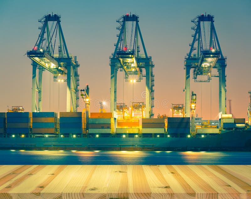 Cargo Ship Unloading Timber Stock Photos - Free & Royalty-Free Stock ...