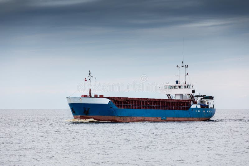 Cargo Ship. Sea Freight Transportation Stock Image - Image of global ...