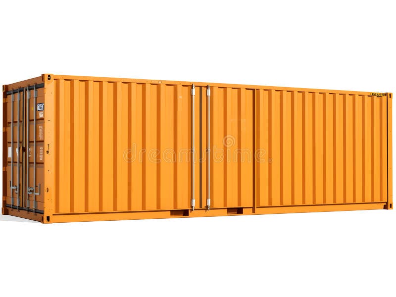 Cargo Shipping Container Isolated on Transparent Stock Image ...