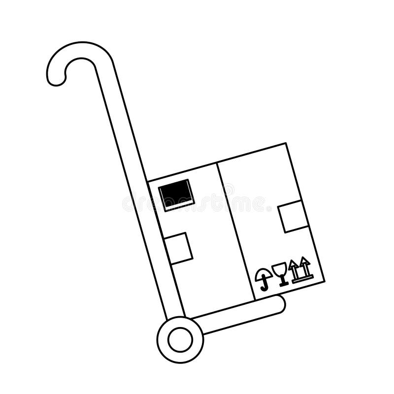 Cargo Shipping or Handling Related Icons Image Stock Illustration ...