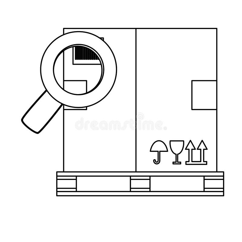 Cargo Shipping or Handling Related Icons Image Stock Illustration ...