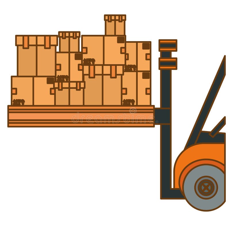 Cargo Shipping or Handling Related Icons Image Stock Illustration ...