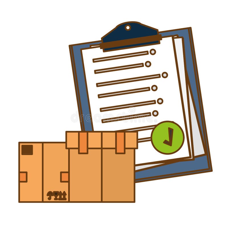 Cargo Shipping or Handling Related Icons Image Stock Illustration ...