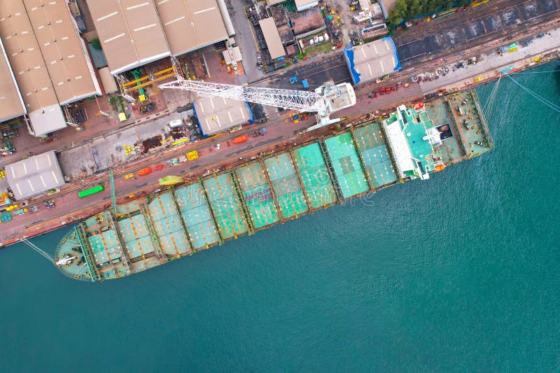 Cargo Ships Docking, Preparing To Move, Containers, Transportation ...
