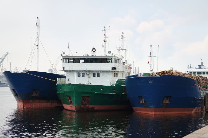 Cargo ship stock photo. Image of large, diesel, crate - 15105586