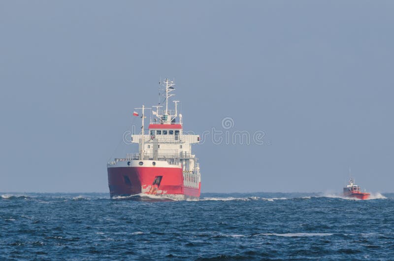 Merchant vessel stock image. Image of coast, country - 183732221