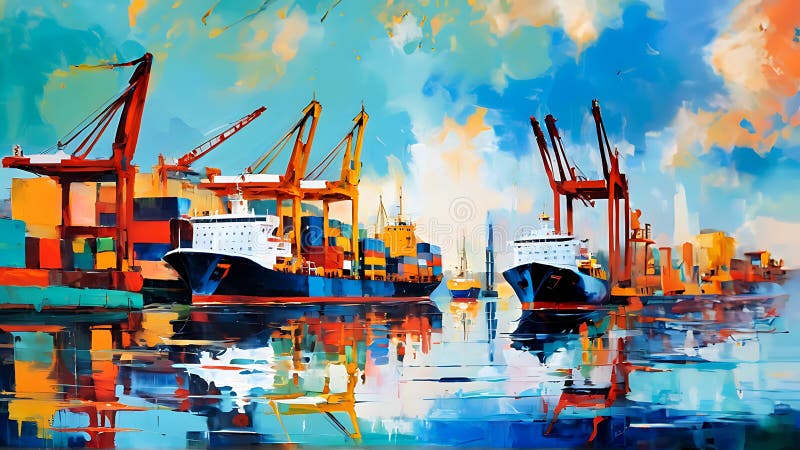 The Vibrant Energy of a Bustling Port, Captured in this Stunning ...