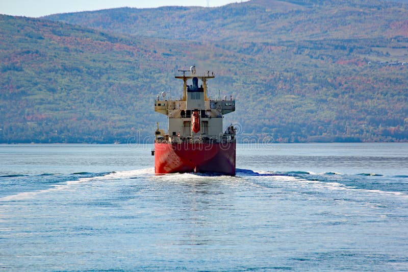 Cargo Ships in the St-Lawrence Seaway Path Stock Image - Image of ...