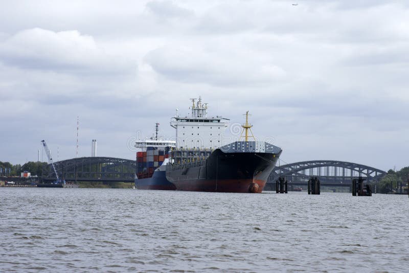 Cargo Ship stock photo. Image of ship, marine, rotor - 34308512