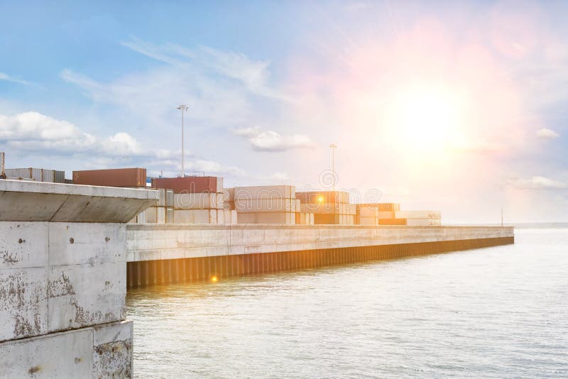 Photo of Cargo Terminal stock photo. Image of management - 179492156