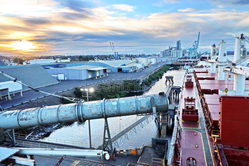 Cargo Terminal for Loading Bulk Cargo of Cooper Concentrates by Shore ...