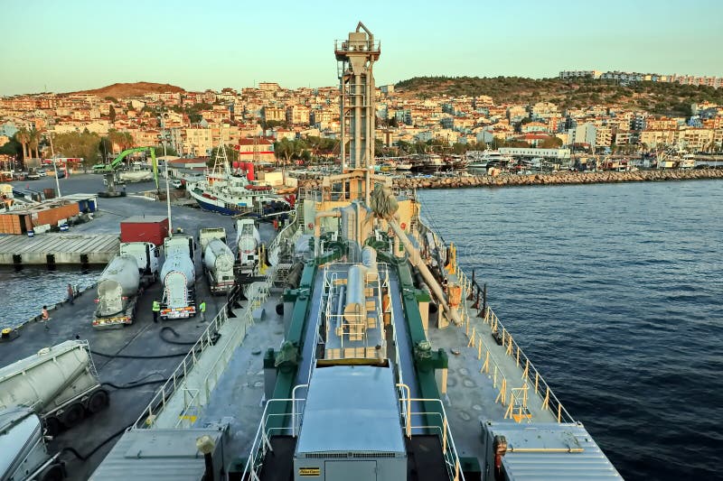 Cargo Terminal for Loading of Cement Cargoes from Trucks. Port of ...