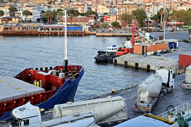 Cargo Terminal for Loading of Cement Cargoes from Trucks. Port of ...
