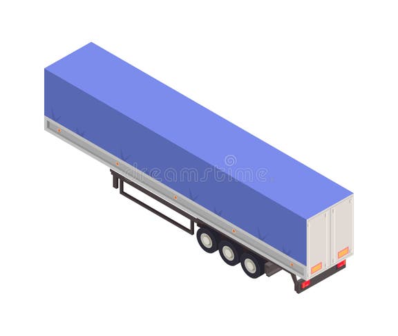 Cargo Trailer Icon stock vector. Illustration of truck - 245379244