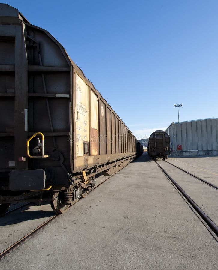Cargo train stock photo. Image of freight, business, railway - 26768452