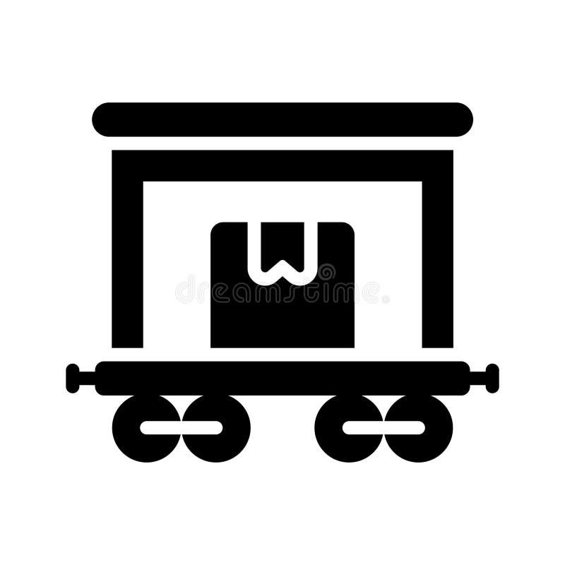 Cargo Train stock vector. Illustration of railway, automobile - 332219034