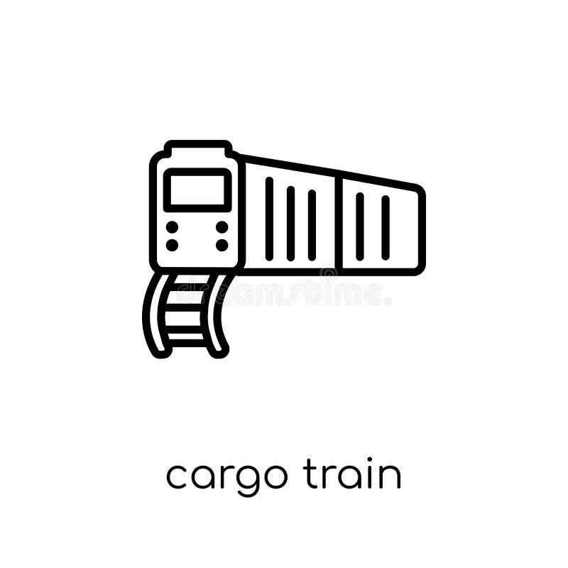 Cargo Train Icon from Delivery and Logistic Collection. Stock Vector ...