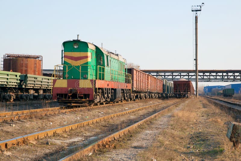 Cargo train stock image. Image of rail, delivery, train - 38924365