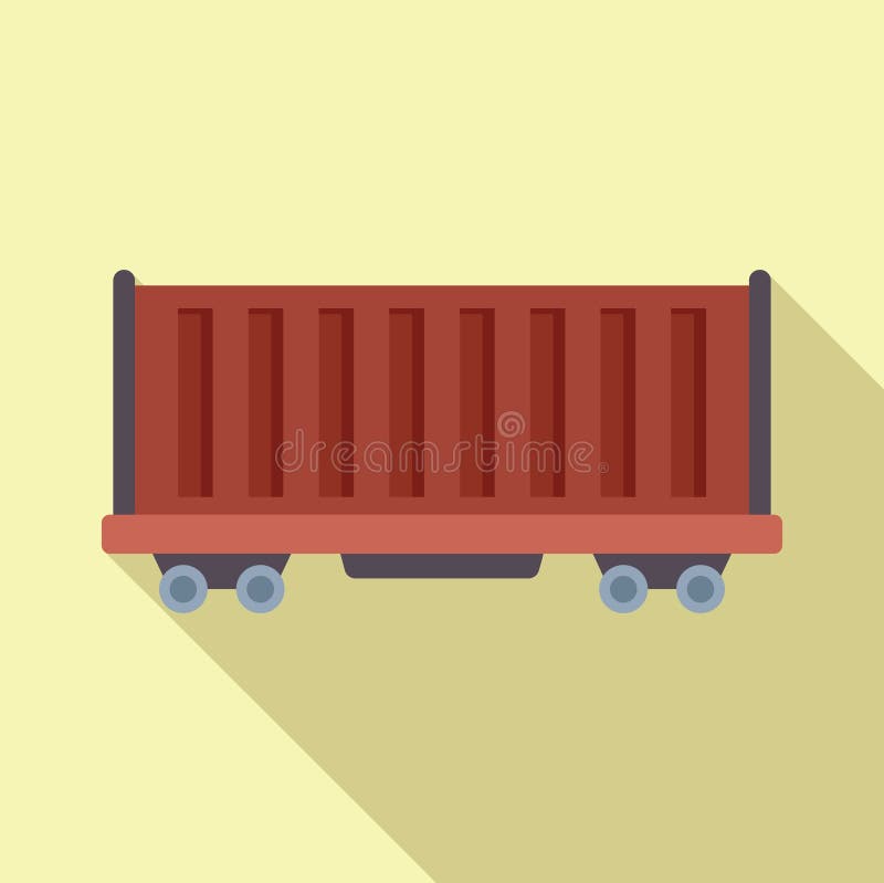 Cargo Train Wagon Delivering Freight Container Stock Photo - Image of ...