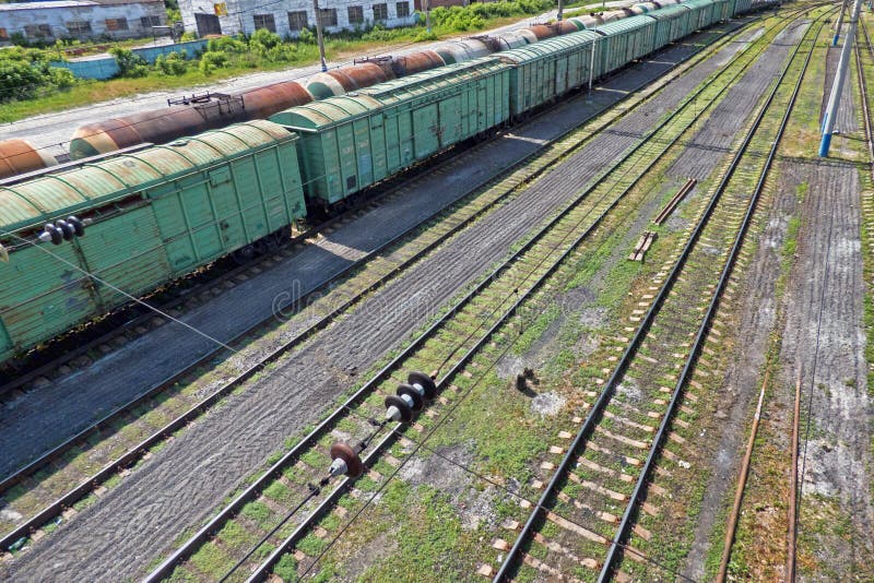 Cargo trains stock image. Image of tracks, atwork, steel - 10468193