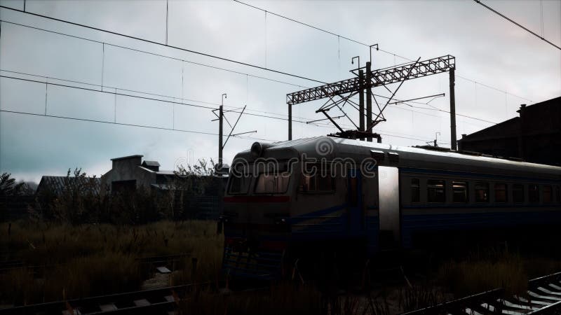 Cargo Trains in Old Train Depot Left To Be Rusted Stock Image - Image ...