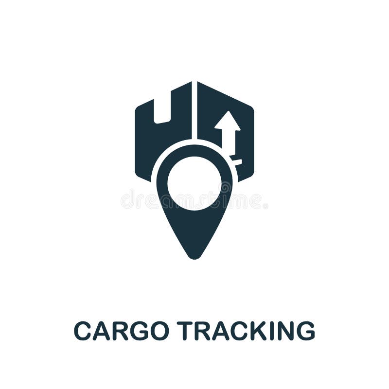 Cargo Traking Icon. Simple Illustration from Cargo Collection Stock ...