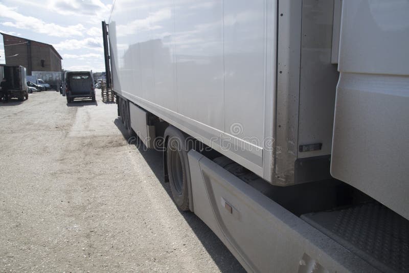 Cargo Transportation by Car. a Car Truck Stock Image - Image of freight ...