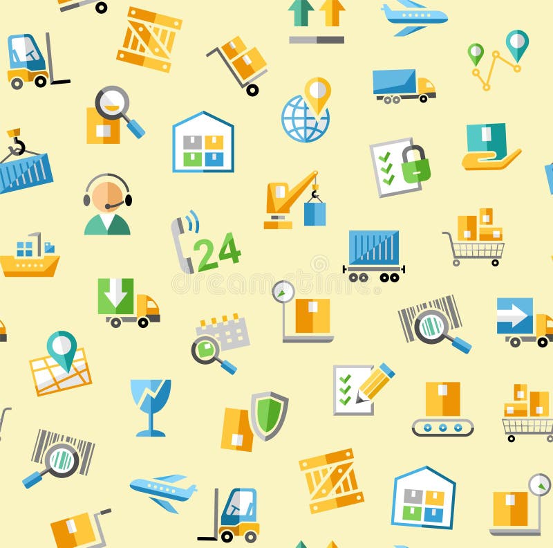 Packaging Color Icons Yellow Background Stock Illustrations – 236 ...