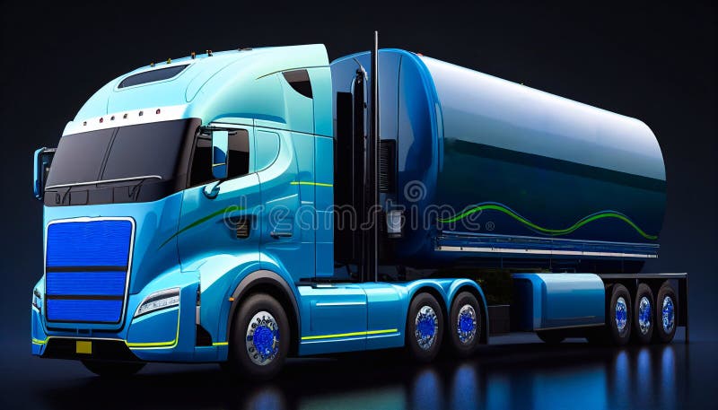 Cargo Truck with a Face Masked Driver Isolated. Flat Style Illustration ...